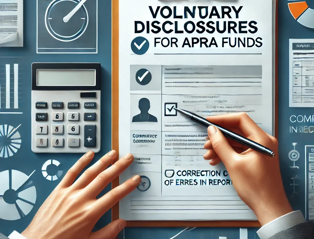 Voluntary disclosures for APRA funds - WISELINK ACCOUNTANTS 信元会计师事务所
