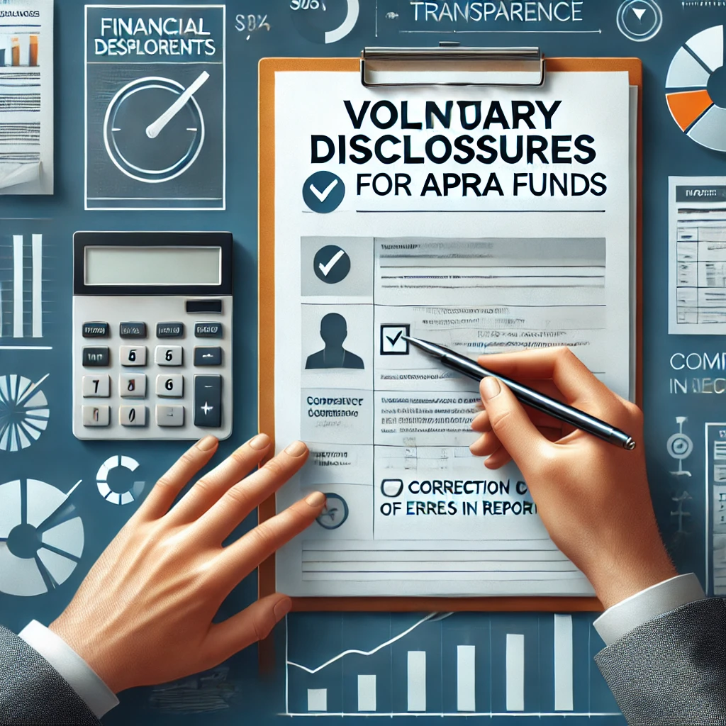 Voluntary disclosures for APRA funds – WISELINK ACCOUNTANTS 信元会计师事务所